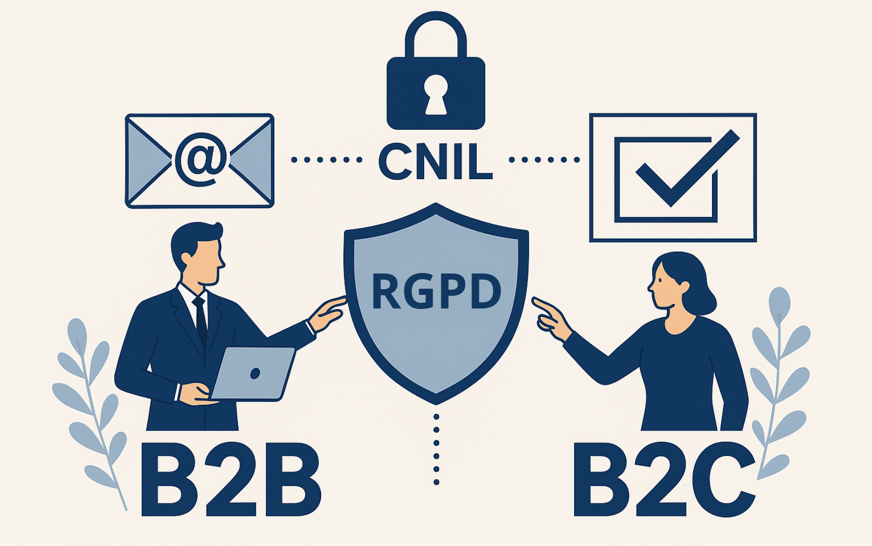 Les règles RGPD : Prospection commerciale B2C et B2B